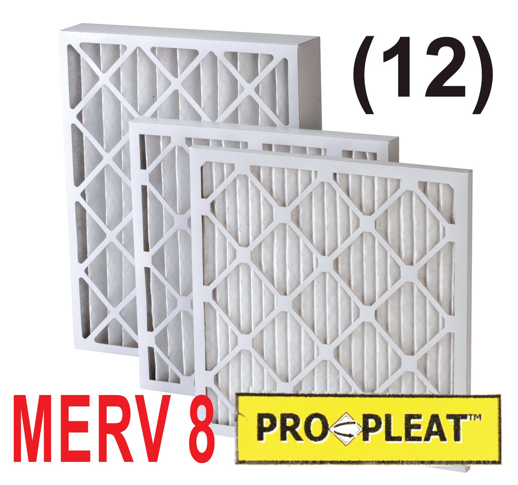 18" x 19.5" x 1" FMI Pro-Pleat Pleated Filters MERV 8 (12 Pack) – Air ...