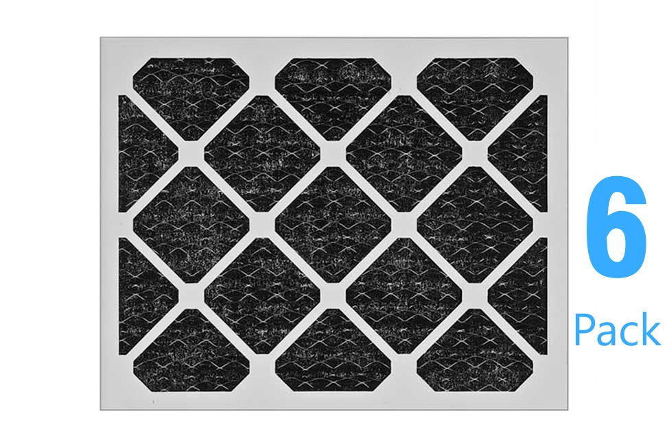Smith Activated Charcoal Pleated Odor Control Filters MERV 8 (12 Pack ...