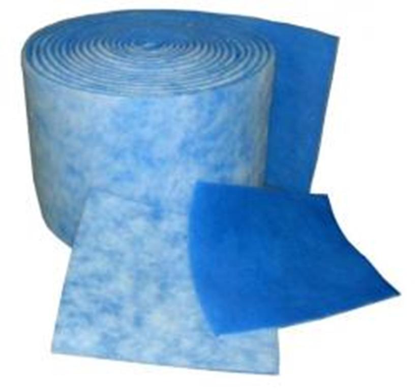 60' Roll 2" Thick Polyester Filter Media Blue/White - Environet - HVAC ...